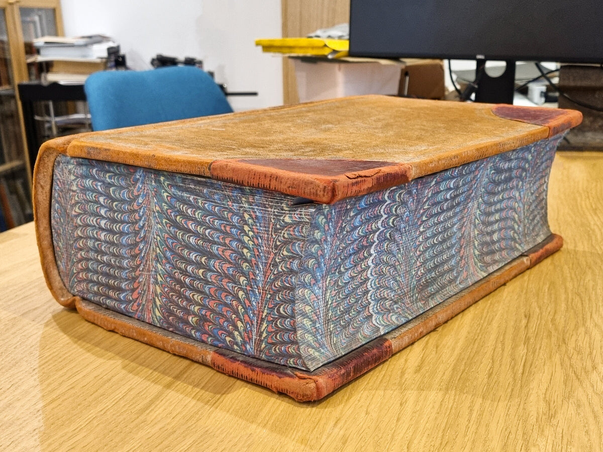 Huge Blank Antique 1300-Page Ledger (blank, leather binding ...